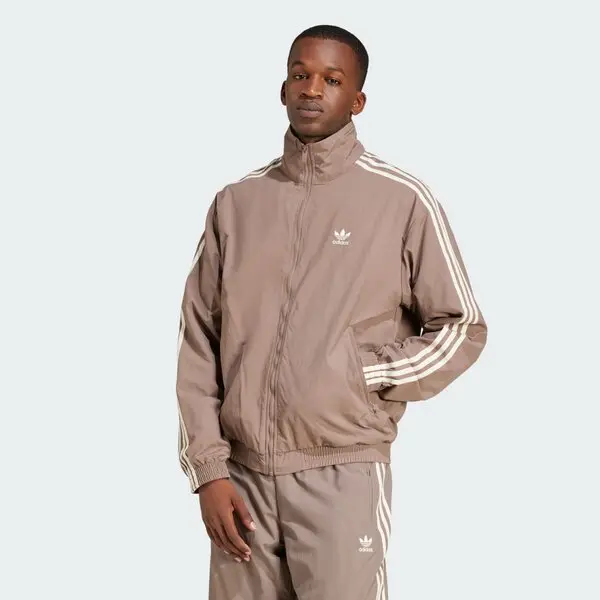 Adidas Adicolor Woven Firebird Track Top - Trace Brown | Editorialist